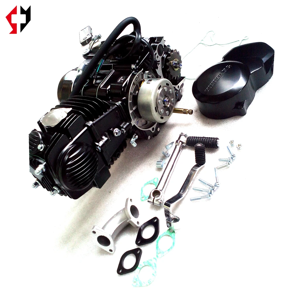 Yx140cc Motorcycles 2 Stroke Engine Air Cooler Manual Clutch Kick Start ...