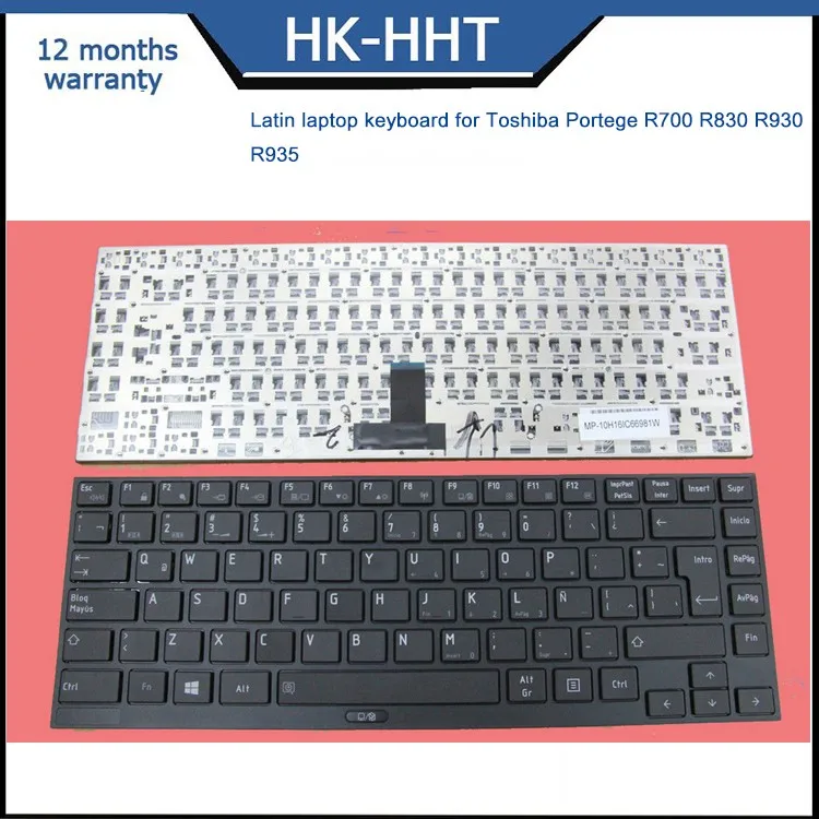 New For Toshiba R700 R830 R930 Keyboard Latin Spanish Teclado - Buy For ...