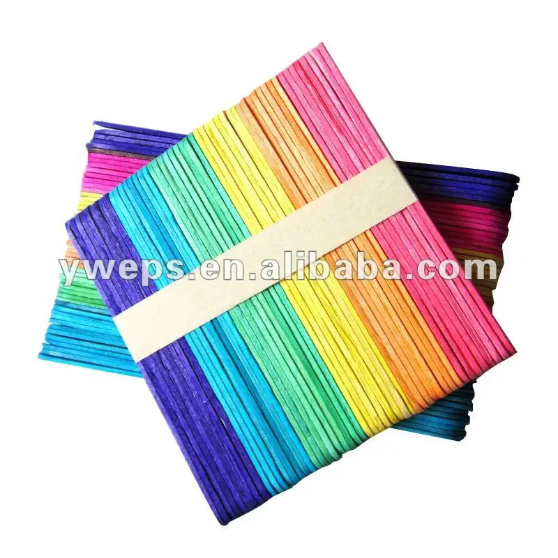 Wooden Colored Ice Cream Sticks - Buy Colored Ice Cream Stick,Wooden ...