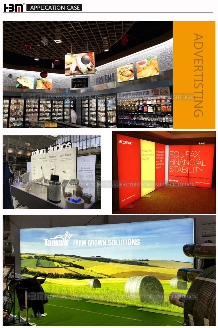 Double Sided Advertising Display 45mm Frameless Picture Photo Frame ...