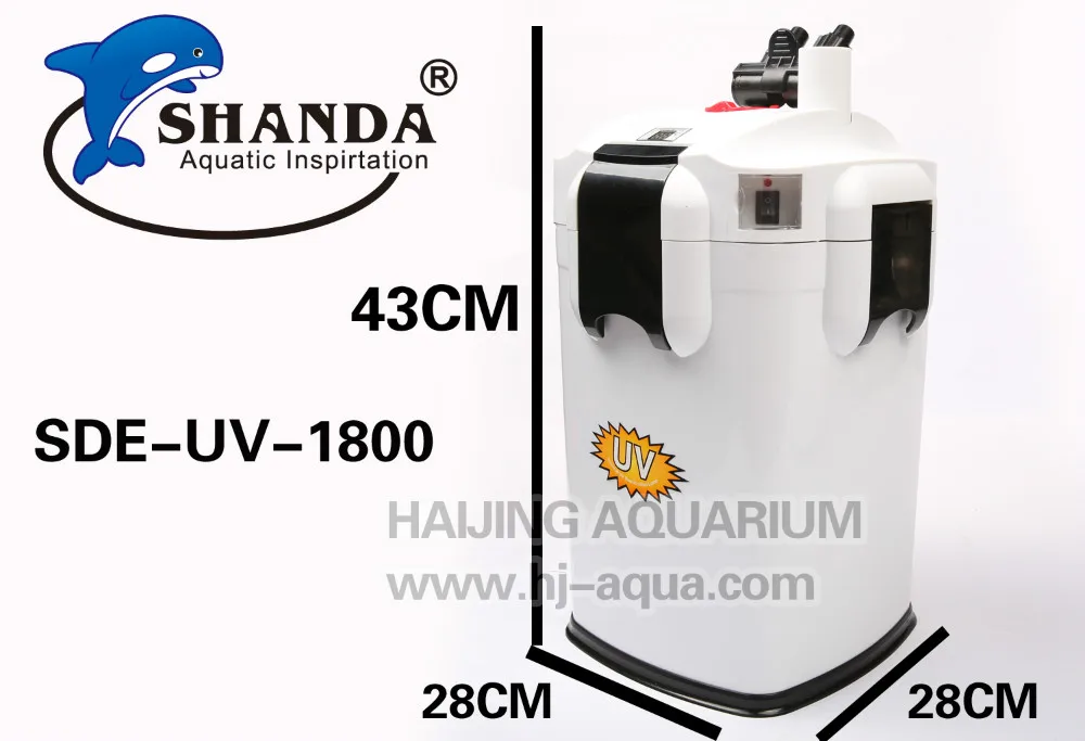 Aquarium Canister External Filter Sde-1800uv Filter Bio Filter Shanda ...