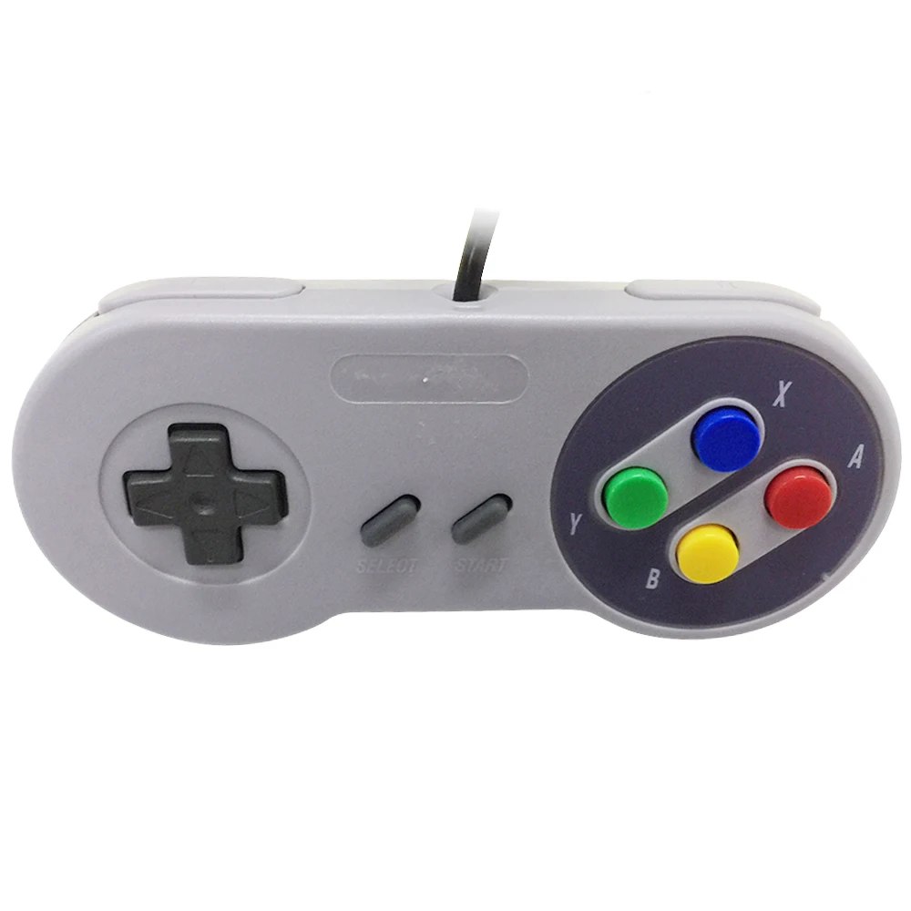For Super Nintendo Console Gamepad For Snes Wired Joystick Controller ...