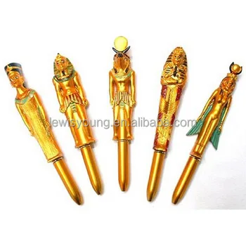 Ancient Egyptian Gods The Statue Of The Pharaoh Shaped Pen Gold Made By ...