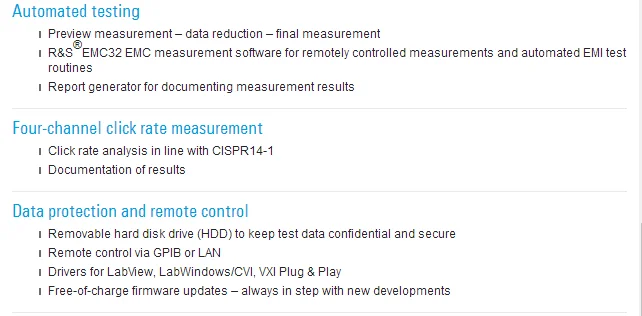 R&s Esw44 Emi Test Receiver Excellent Rf Characteristics And High ...