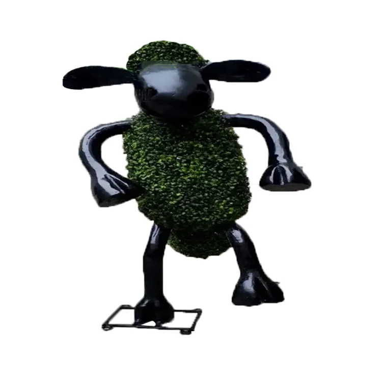 Hot Selling Cute Artificial Sheep Boxwood Topiary Grass Animal - Buy ...