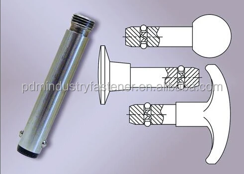 Spring Loaded Threaded Detent Pins - Buy Detent Pin,Spring Loaded Pogo ...