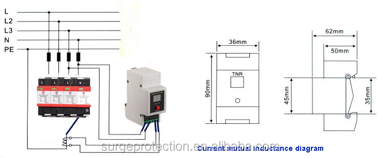 Surge Arrester Counter with LED Indicator - Lightning Protection