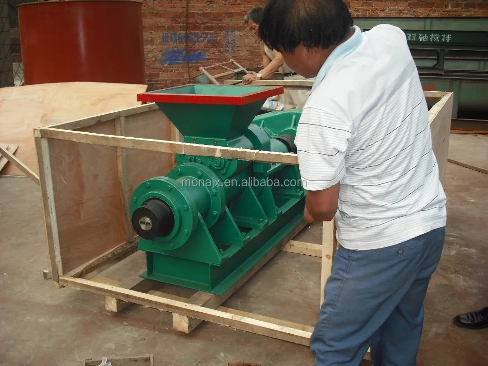 High Pressure Spiral Screw Coal Charcoal Briquette Extruder Price For ...