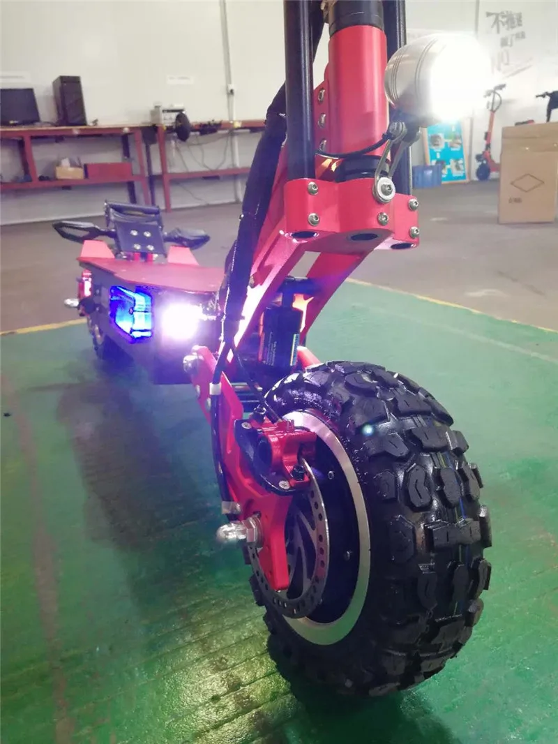 Adult 2 Wheel Big Electric Scooter With Pedals 5000w Dual Electric ...