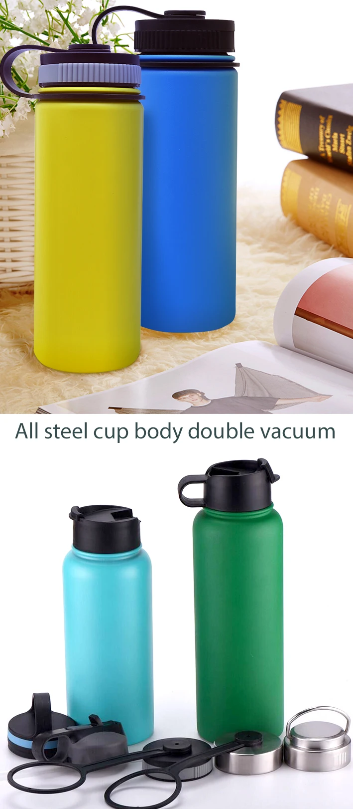 Customized Vacuum Insulated Stainless Steel Thermal Flask With ...