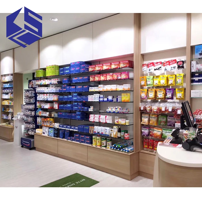 KSL Retail Pharmacy Shop Interior Counter Furniture Design