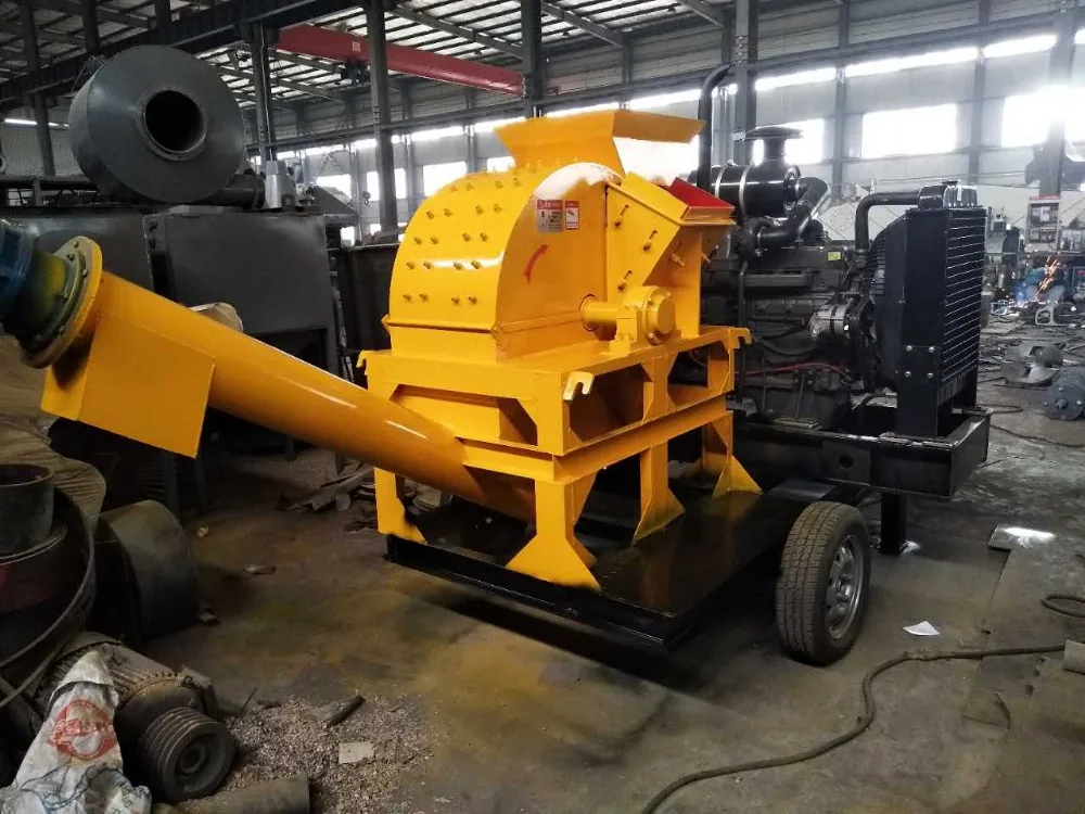 Waste Tree Branch Crusher/wood Crusher Machine With Cyclone - Buy Wood ...
