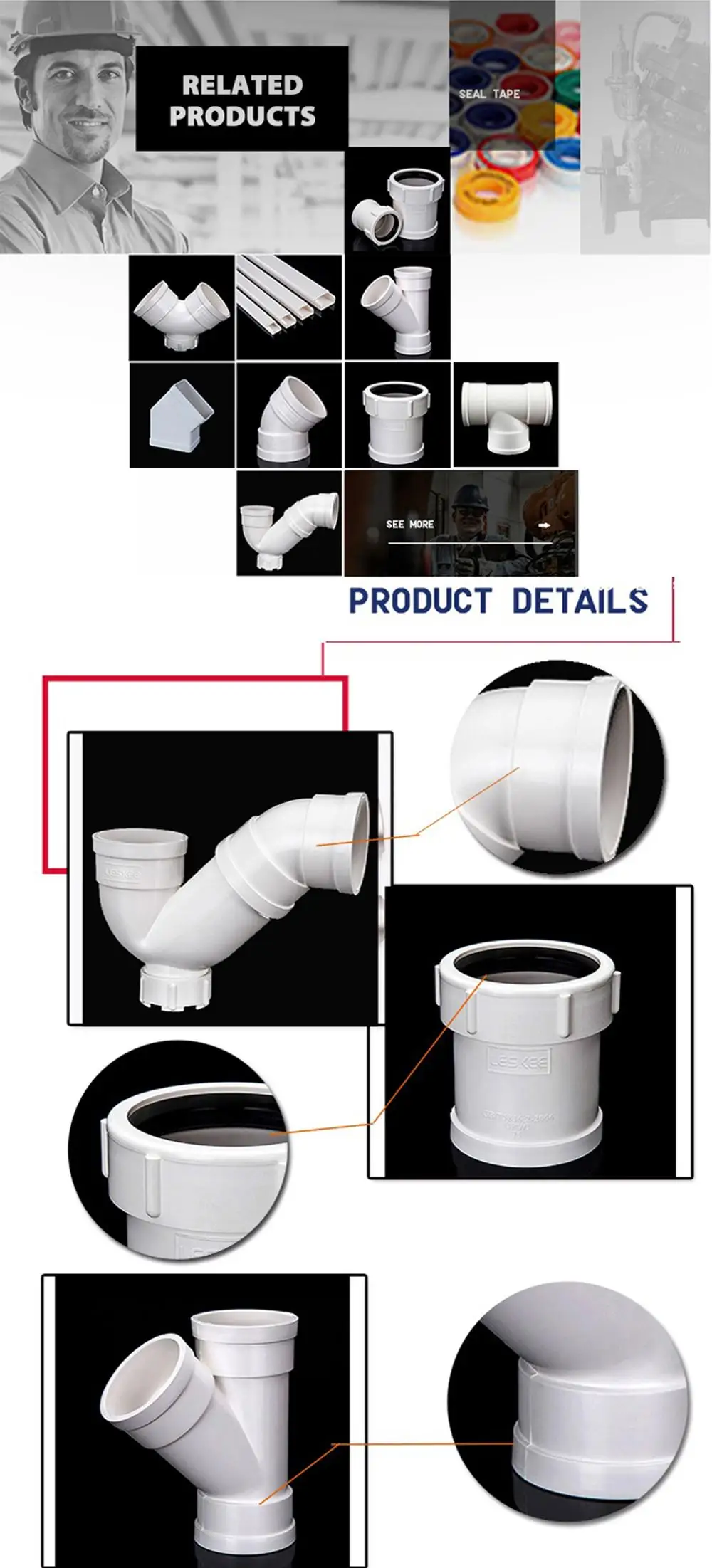 Plastic Pipe Fitting Upvc/pvc-u/pvc Union Threaded Pipe Fitting - Buy ...
