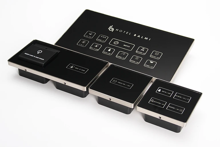 Customized RS485 Communication Hotel Bedside Touch Panel
