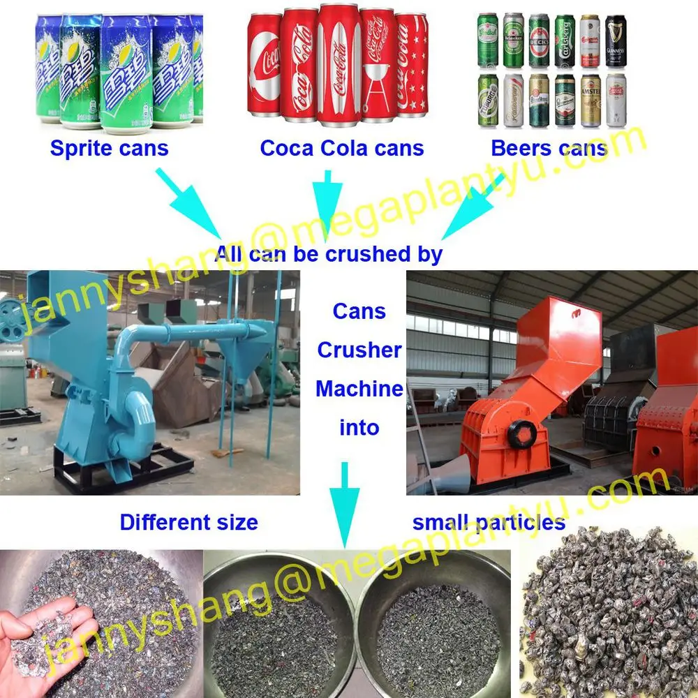 Scrap Metal Recycling Plant Used Small Metal Chip Crusher - Buy Metal ...