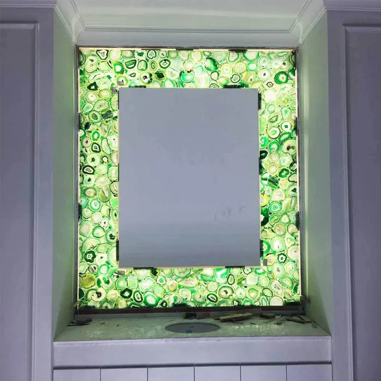 Unique Granite Slabs Madagascar Marble Green Agate Decor