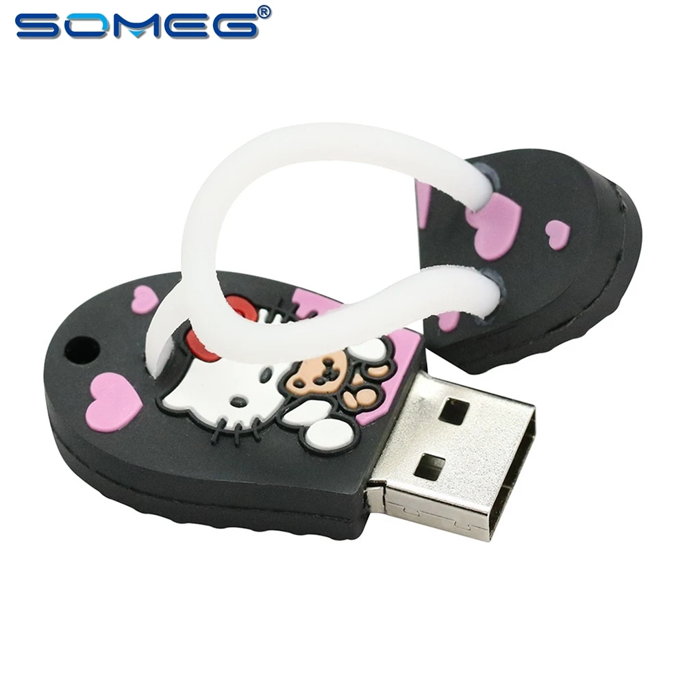 Usb Mini Hello Kitty Slipper Shoe Pen Drive 4gb 8gb 16gb 32gb 64gb ...