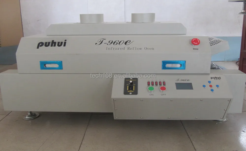 t960e small reflow oven, IR and hot air hot reflow, mini wave soldering ...