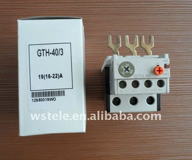 Gth Series Gth-22 0.4a To 22a Thermal Overload Relay For Gmc Contactors - Buy Thermal Overload ...