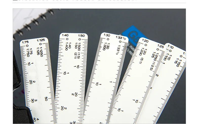 19cm Fan Plastic Scale Ruler For Engineering - Buy Fan Scale Ruler,19cm ...