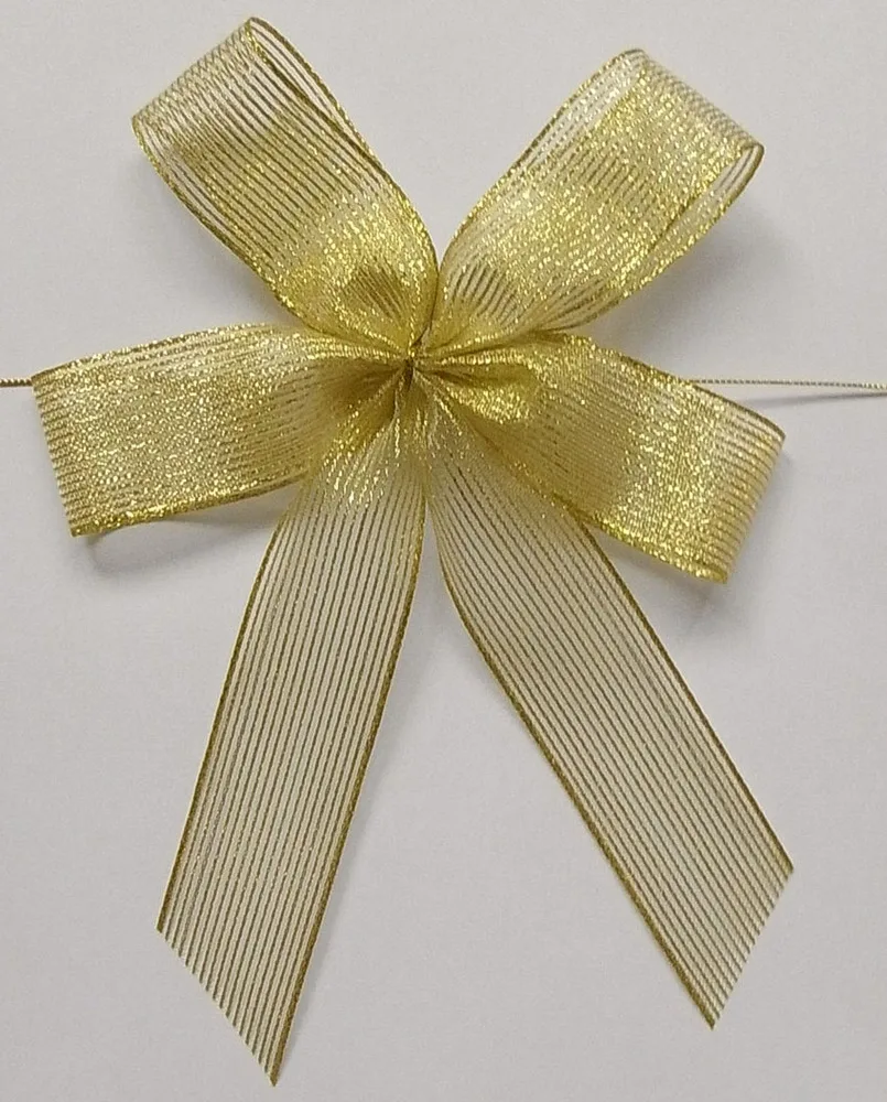 Wholesale Pre-tied Ribbon Bow With Elastic Loop,Pre-tie With Wire Line ...