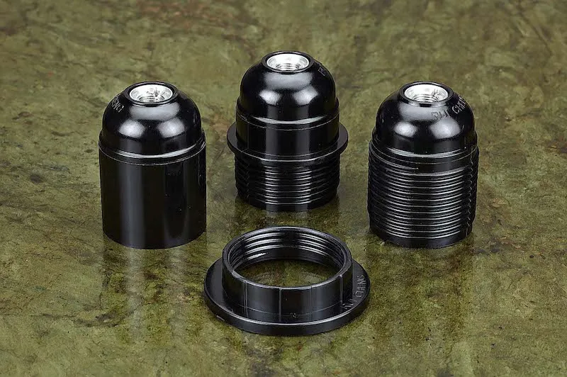 Plastic Shell Screw Type E14 Bulb Light Lamp Holder Socket Ac - Buy ...