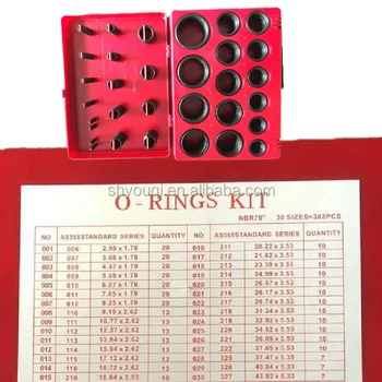 Nbr70 Rubber Seals O Ring Kit 382pcs With 30 Sizes Mechanical Nbr ...