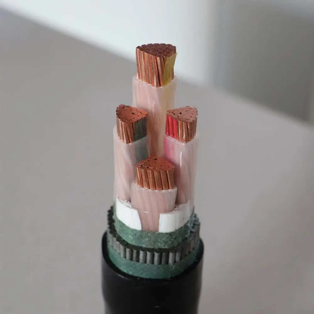 Nyfgby Cu/pvc/swa/pvc IEC 60502-1 Armored 300 Mm2 4 Core Cable