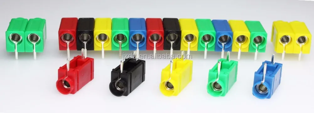 4mm Banana Socket PCB Mount Insulated Socket Side Stackable
