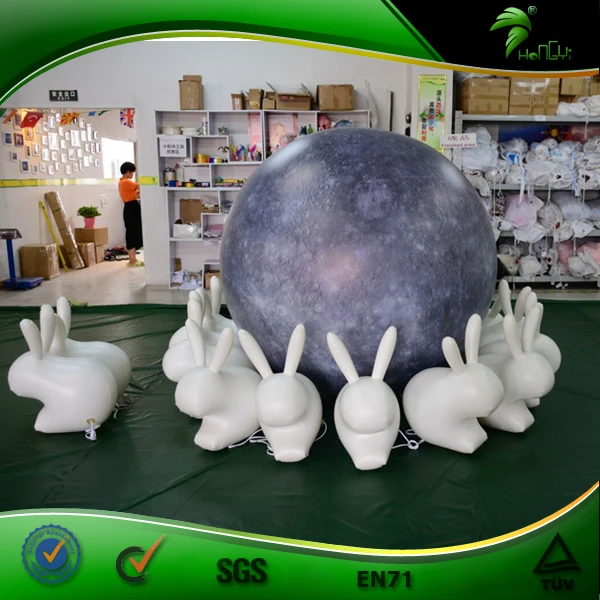 Custom Inflatable Moon Led Light Balloon /inflatable Planet Balloon ...