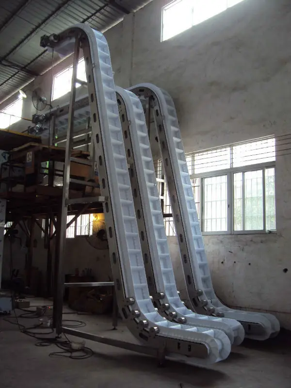 Inclined Plastic Belt Conveyor For Multihead Weigher - Buy Inclined ...