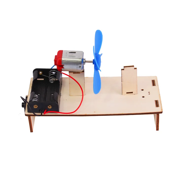 Mini DIY Wooden Spinning Fan Toys for Kids - Educational Fun