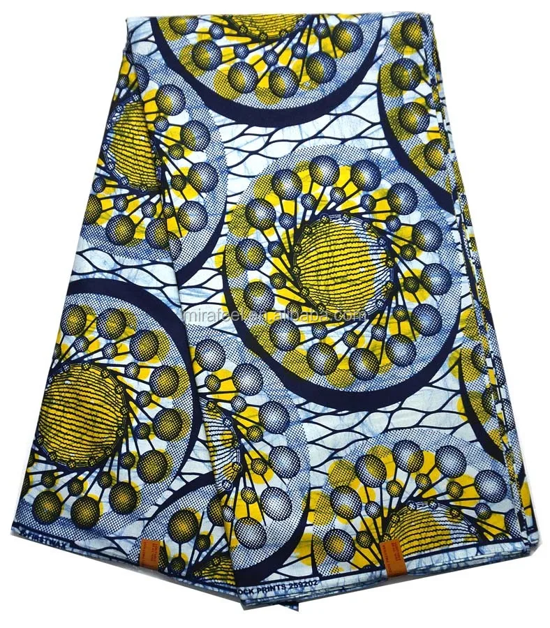 New Dsigns Real Wax Print Fabric 100%cotton Wax 100%cotton Veritable ...