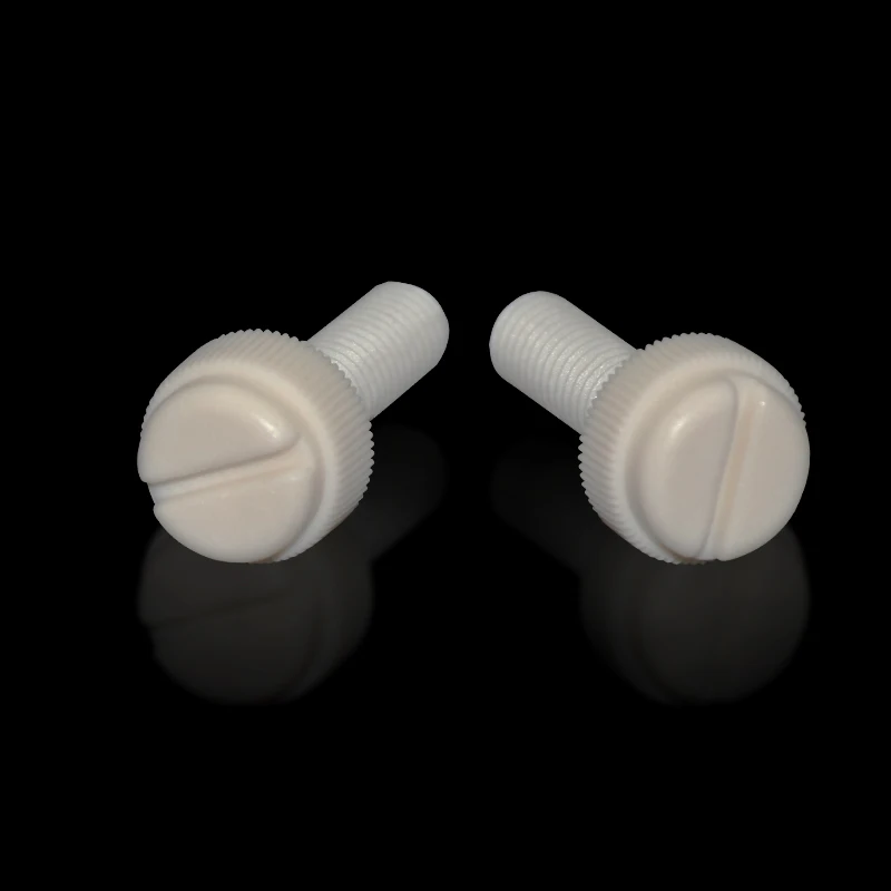 High Quality Plastic Screw Plastic Slotted Knurled Polypropylene Pp ...