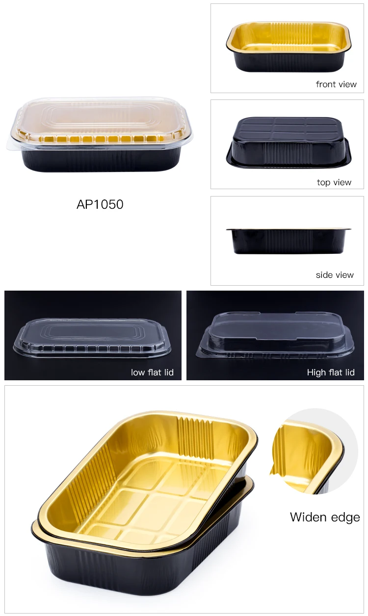 1050ml/35oz ABL PACK Lasagna Packaging - Durable & Microwavable