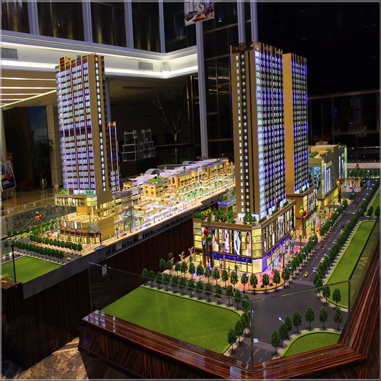 scale Miniature model making with Internal Apartment Lighting Control ...