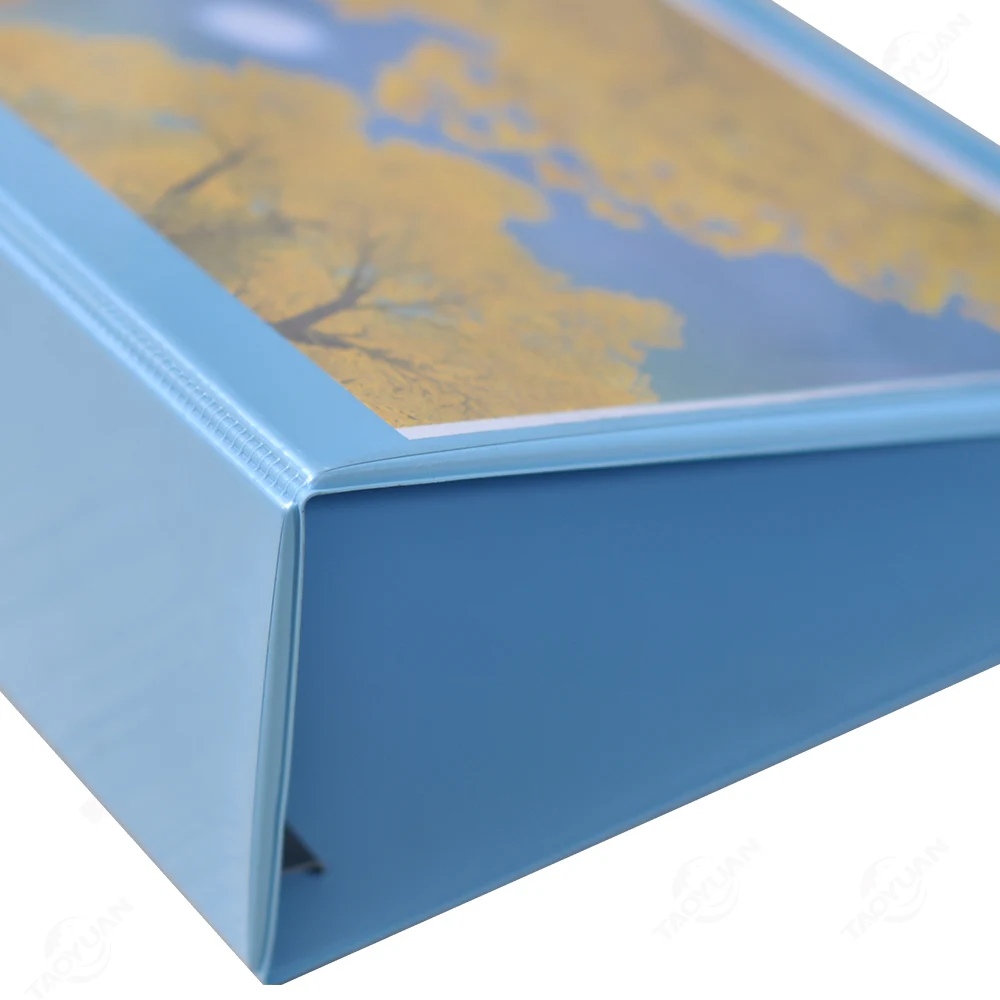 Custom A4 White Plastic PVC Vinyl Ring Binder for Filing