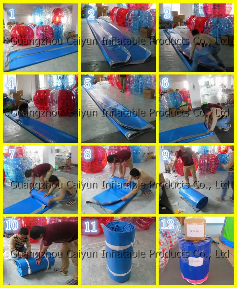 Folding Gymnastics Equipment Inflatable Triangle Tumbling Gymnastics ...