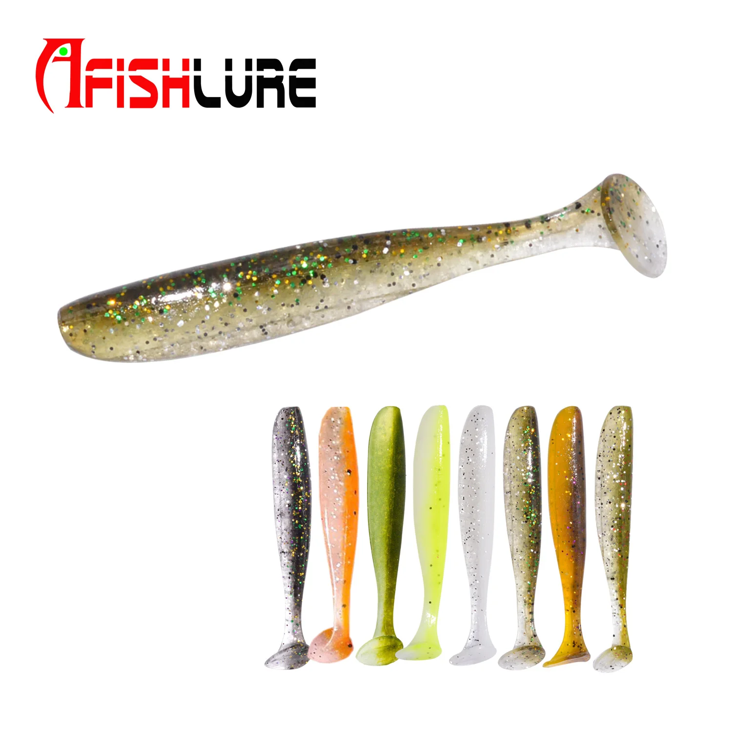 Customizable Soft Bait Typical T Tail Rubber Plastic Fishing Lures Ar26 ...