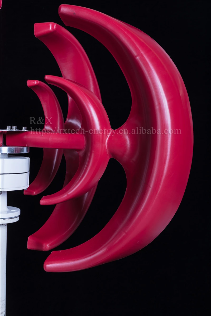 Double Blades Dc 300w Vertical Wind Turbine Generator 12v 24v Red White ...