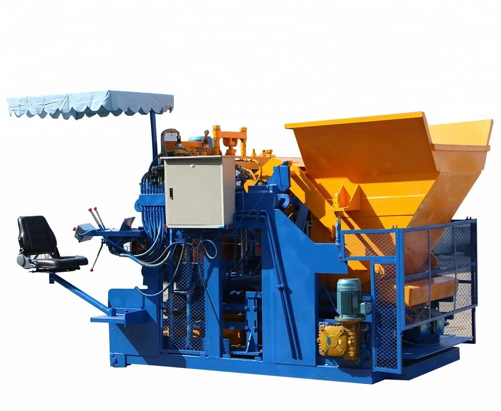 Hemp Brick Machine Qtm10-15 Saudi Arabia Mobile Concrete Block Making ...