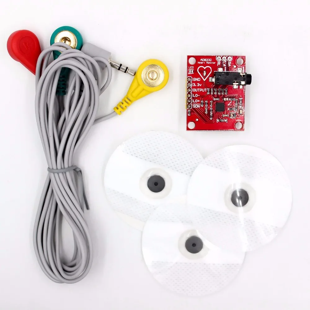 Ecg Module Ad8232 Measurement Pulse Heart Ecg Monitoring Sensor Module