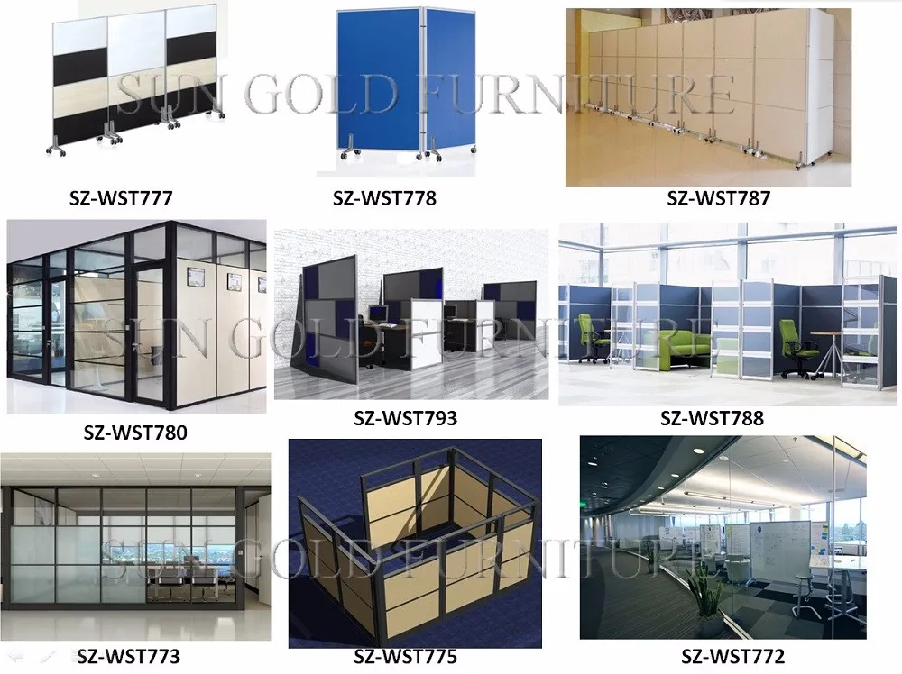 Modern Office Cubicles Workstation Half Glass Wall Partition(sz-wst607 ...