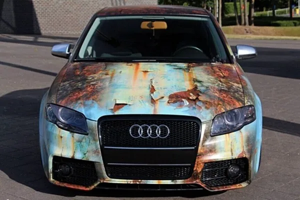 Durable Rusty Vinyl Auto Pvc Wraps Sticker Vinyl Film For Car Skins ...