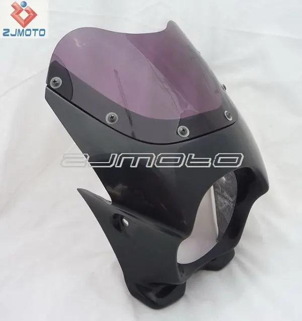 Frp Motorcycle Headlight Fairing Front Light Faring Black Front Light ...