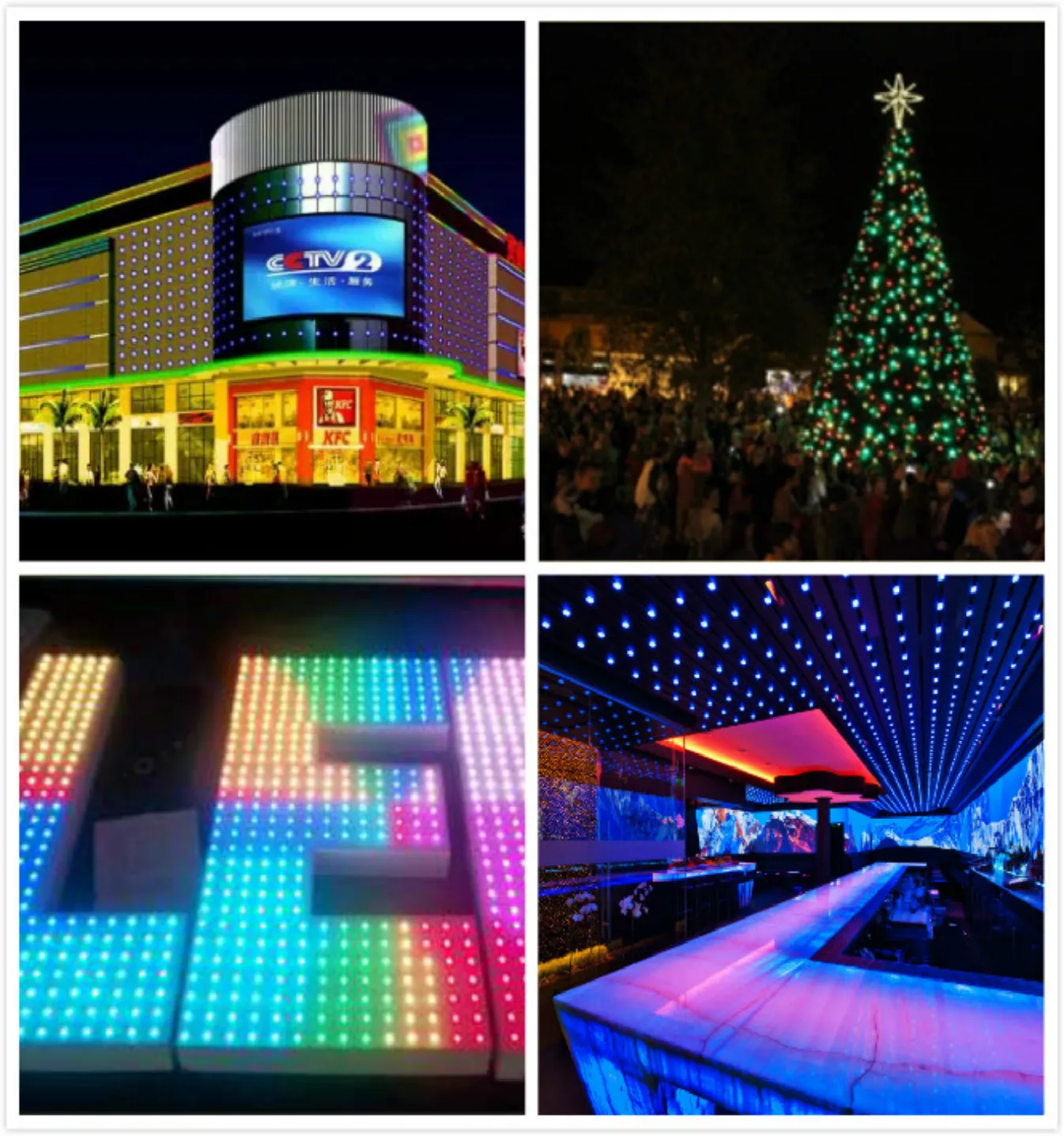 50pcs/set Digital RGB LED Pixel Light - Bullet 12mm Diffused WS2811