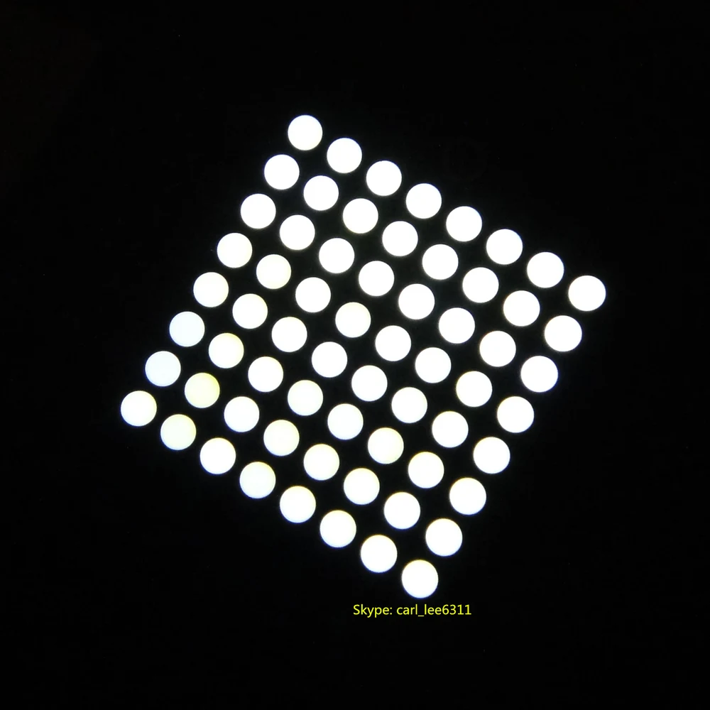 Fluorescence Glue White Dot Matrix Display 8x8 - Buy White Dot Matrix ...