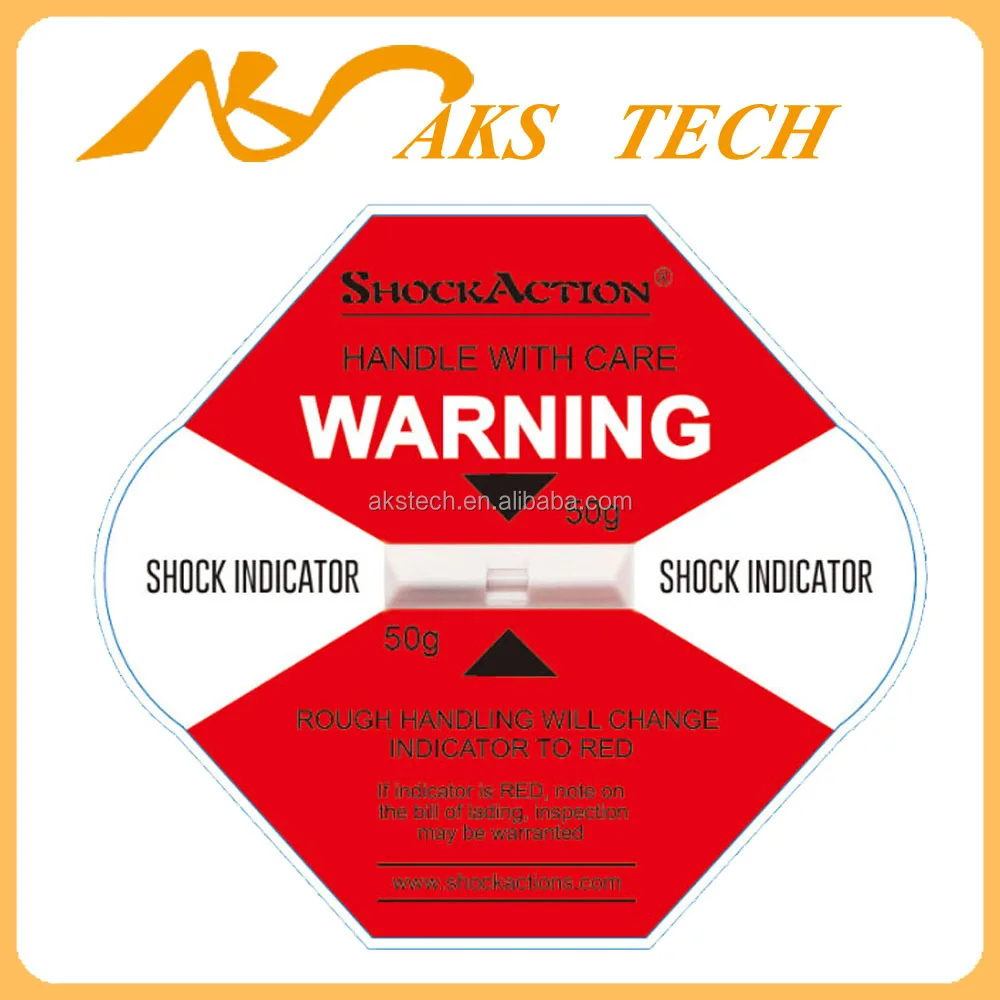 China Brand Shockaction Impact Shock Indicator Sticker - Buy Shockwatch ...