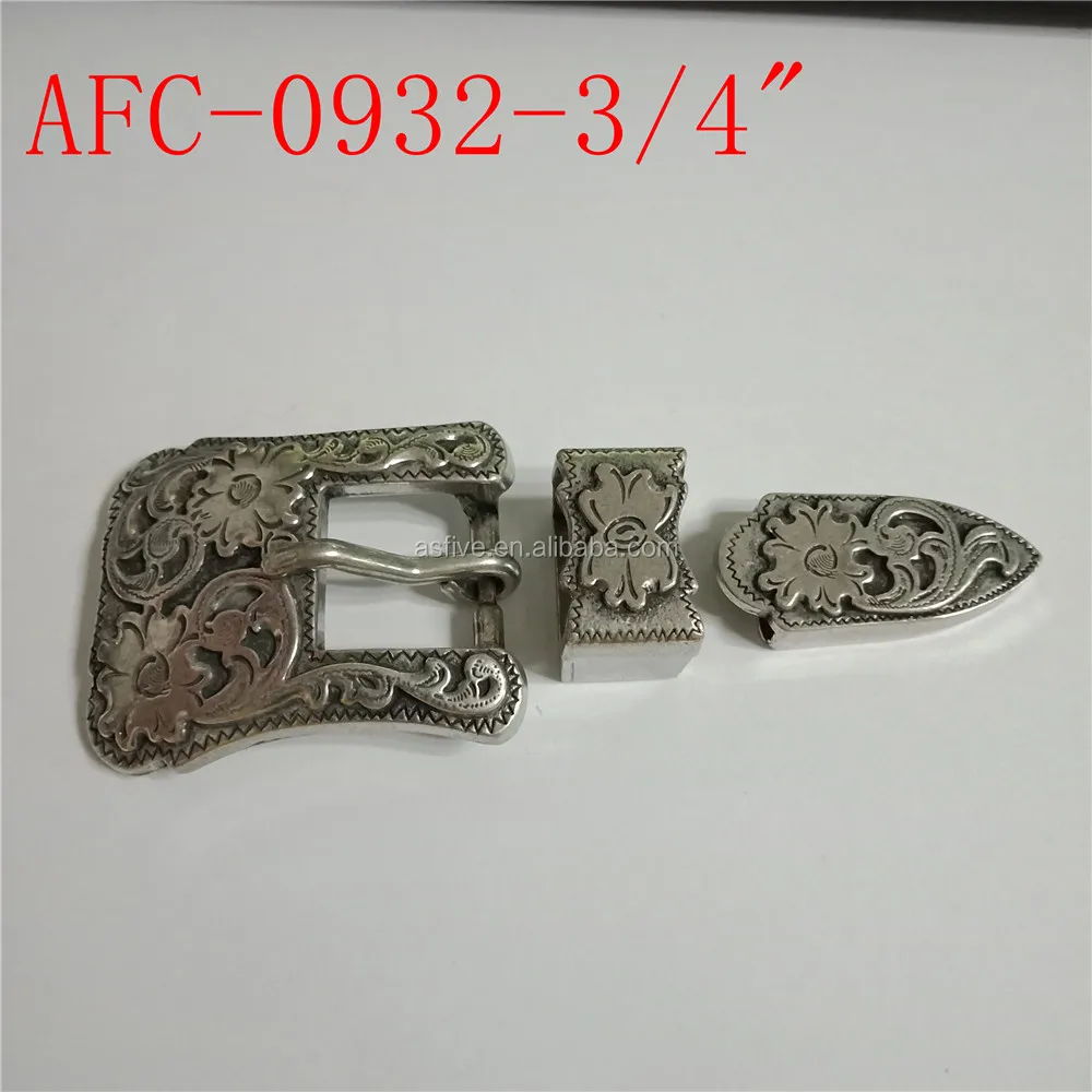 Wholesale Antique Saddle Hardware 3pcs Buckle Set - Buy Western Buckle ...