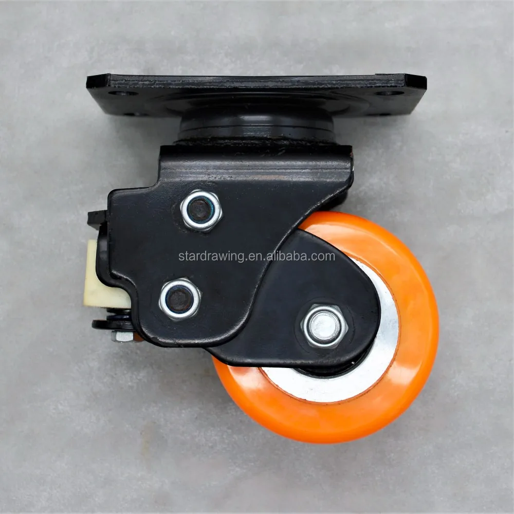 SS Mini Size Dual Wheel AGV Caster Wheels - Shock Absorbing
